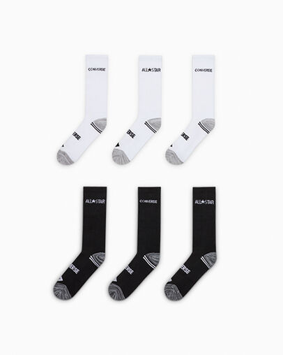 All Star 6-Pack Crew Socks Kids' Socks. Converse.com