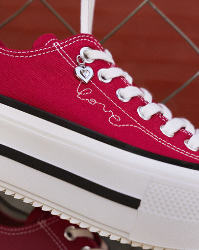 all red converse