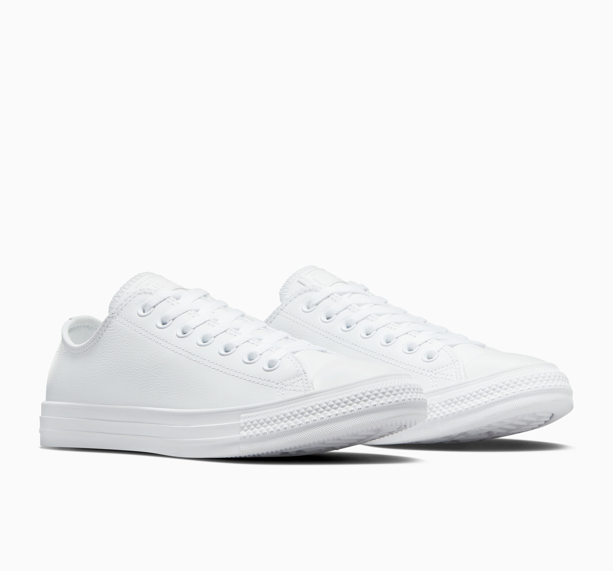Chuck Taylor All Star Leather All White High Top Shoe