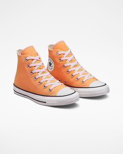 Orange Converse High Tops