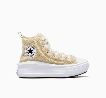 Chuck Taylor All Star Move Platform Sherpa Little Kids High Top Shoe ...