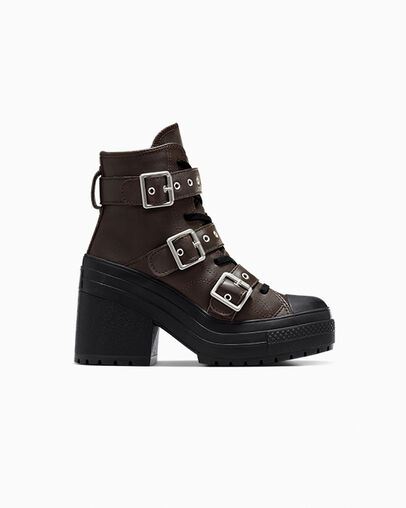 Chuck 70 De Luxe Heel Leather & Buckles Unisex High Top Shoe. Converse.com
