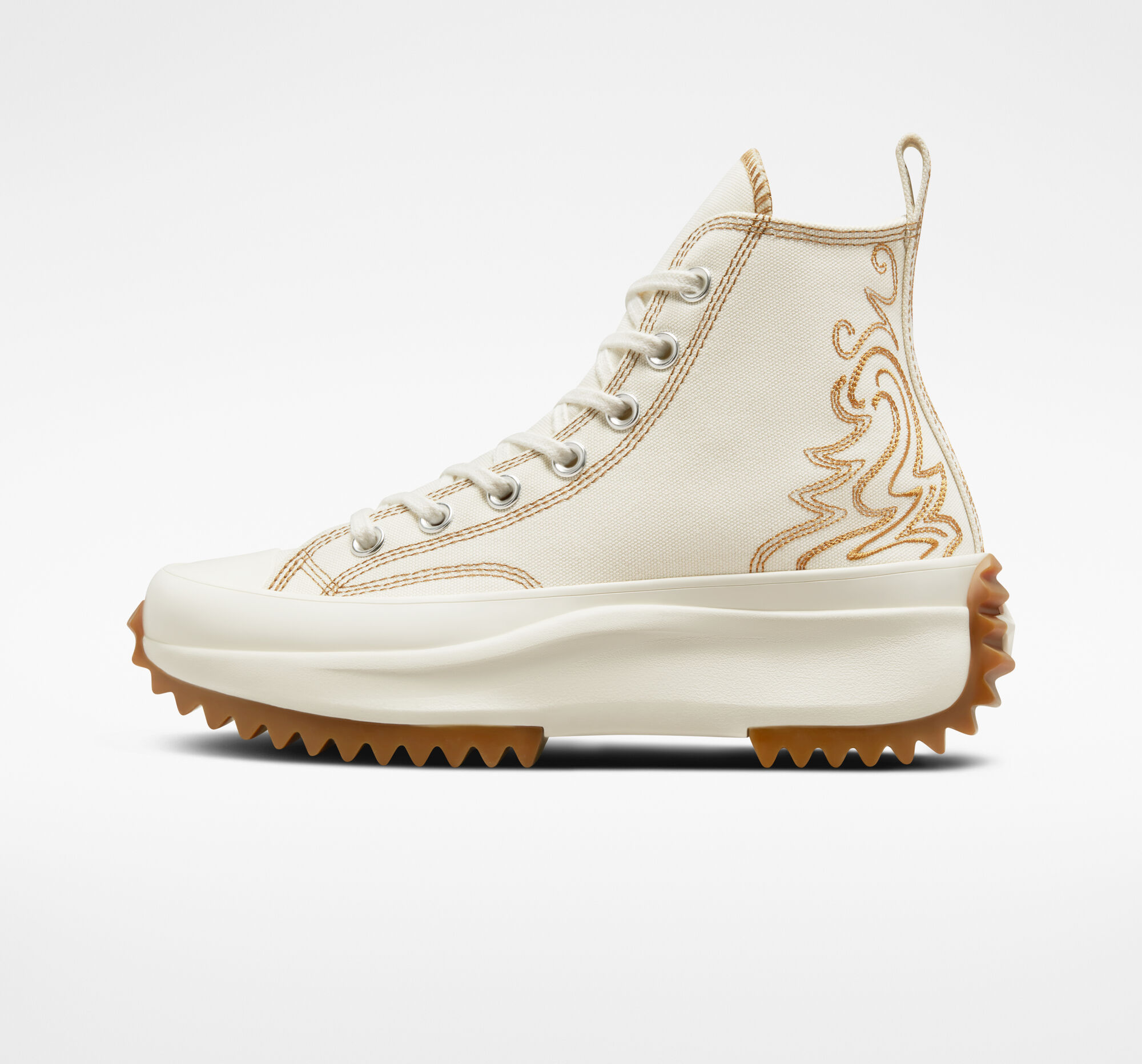 Run Star Hike Platform Western Embroidery Women's High Top Shoe ...