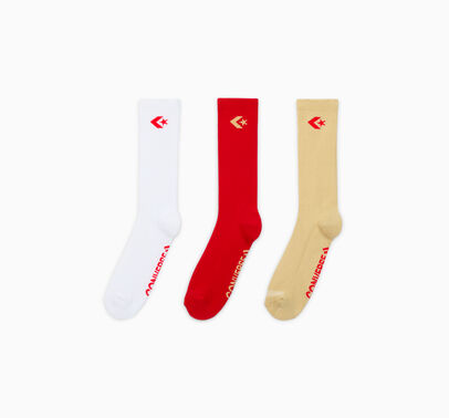 3-Pack Star Chevron Crew Socks