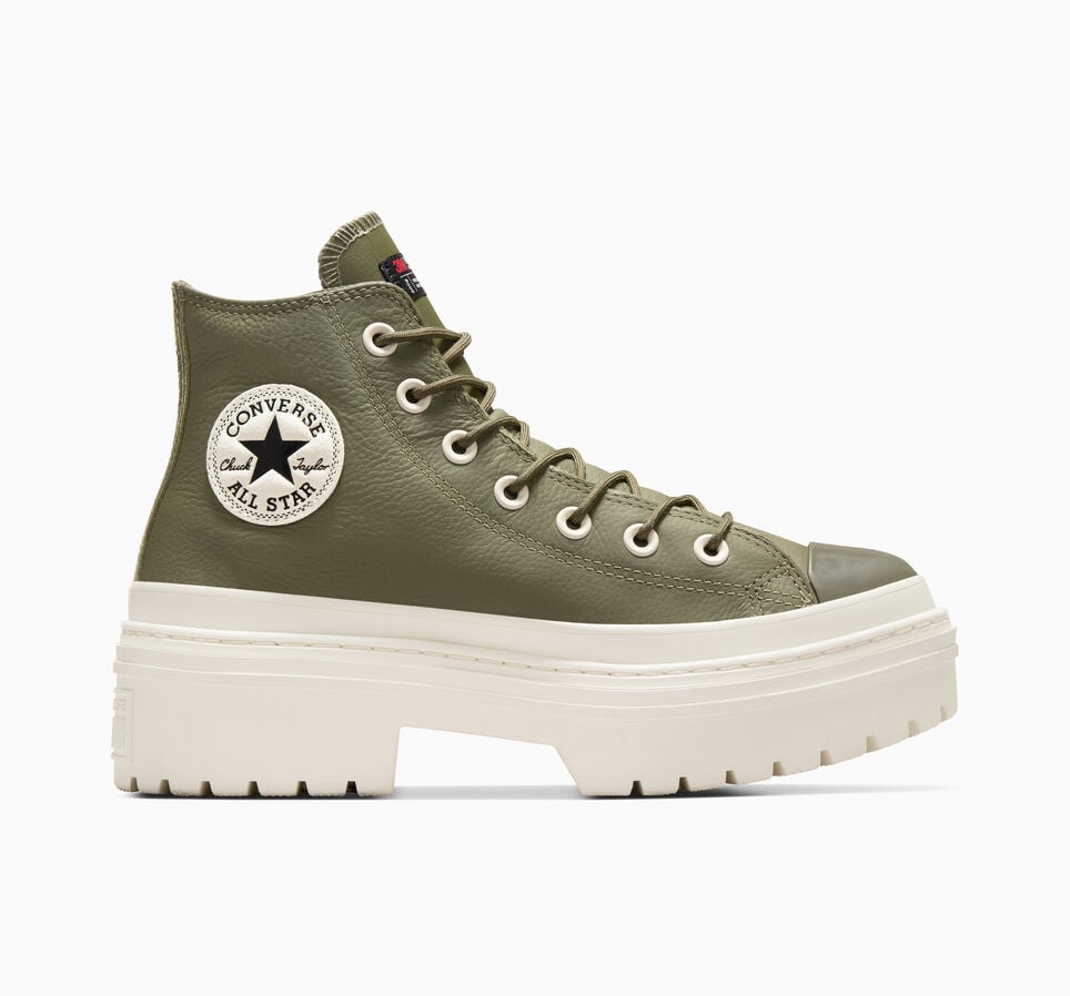 Converse Boots CONVERSE Boots 6 KNEE HIGH Lace Up LEATHER All Star