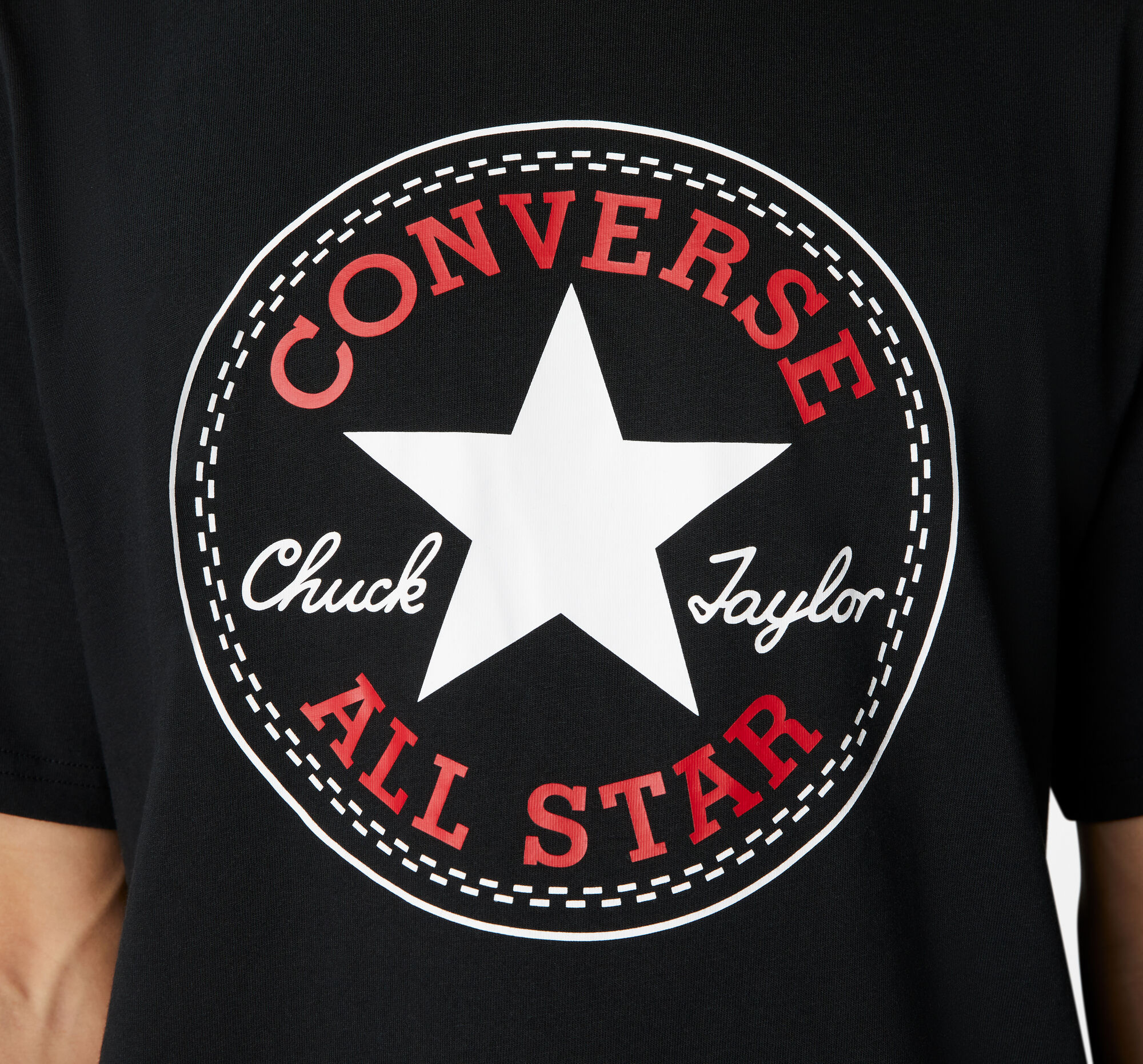 Converse Go-To All Star Patch Standard-Fit T-Shirt Unisex T-Shirt ...