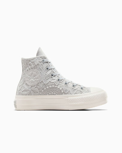 Chuck Taylor All Star Lift Platform Butterflies Women's High Top Shoe ...