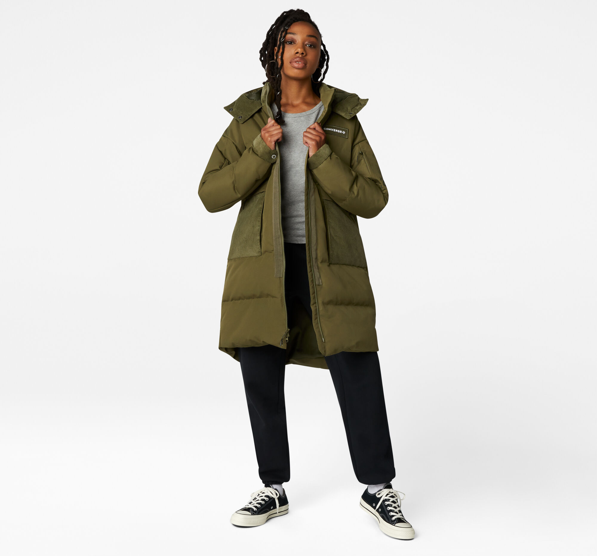 Counter Climate Long Down Jacket Womens . Converse.com