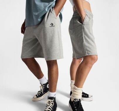 Converse Go-To Embroidered Star Chevron Standard-Fit Fleece Short Unisex