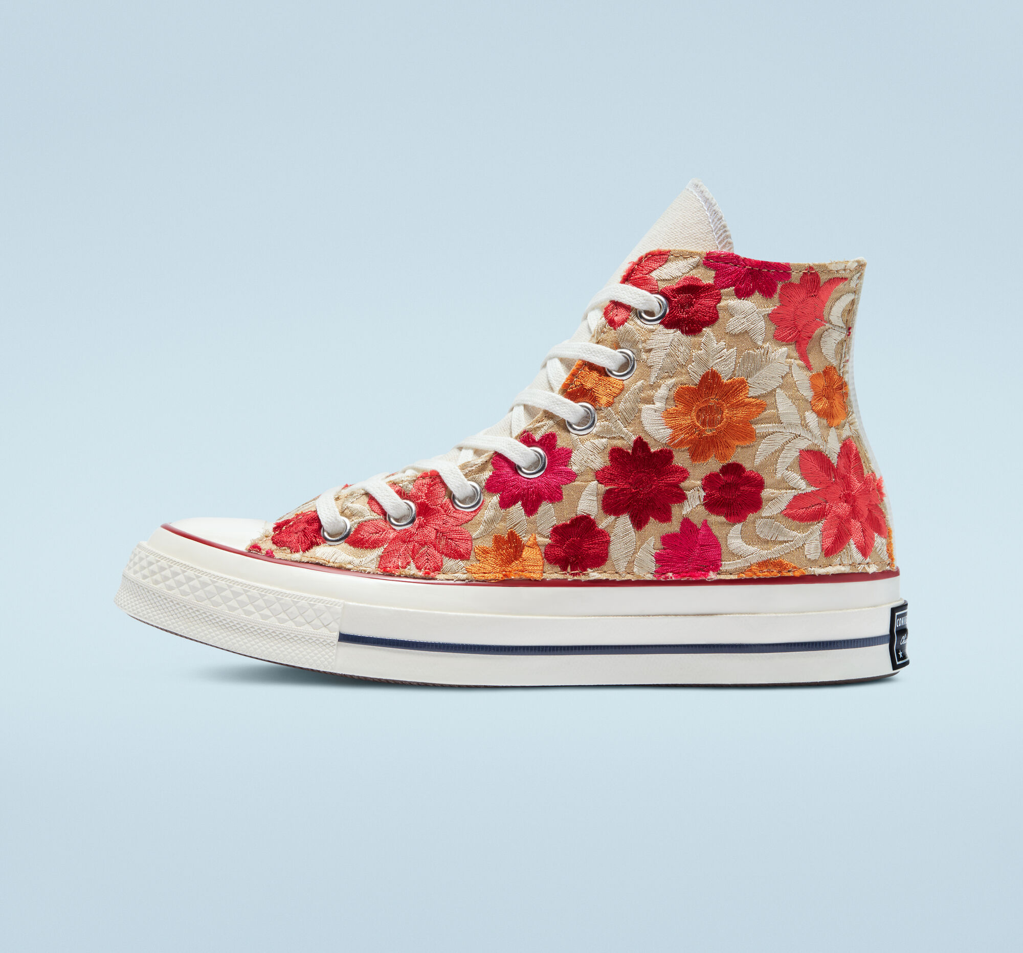 Chuck 70 Embroidered Flowers Unisex High-Top Shoe. Converse.com