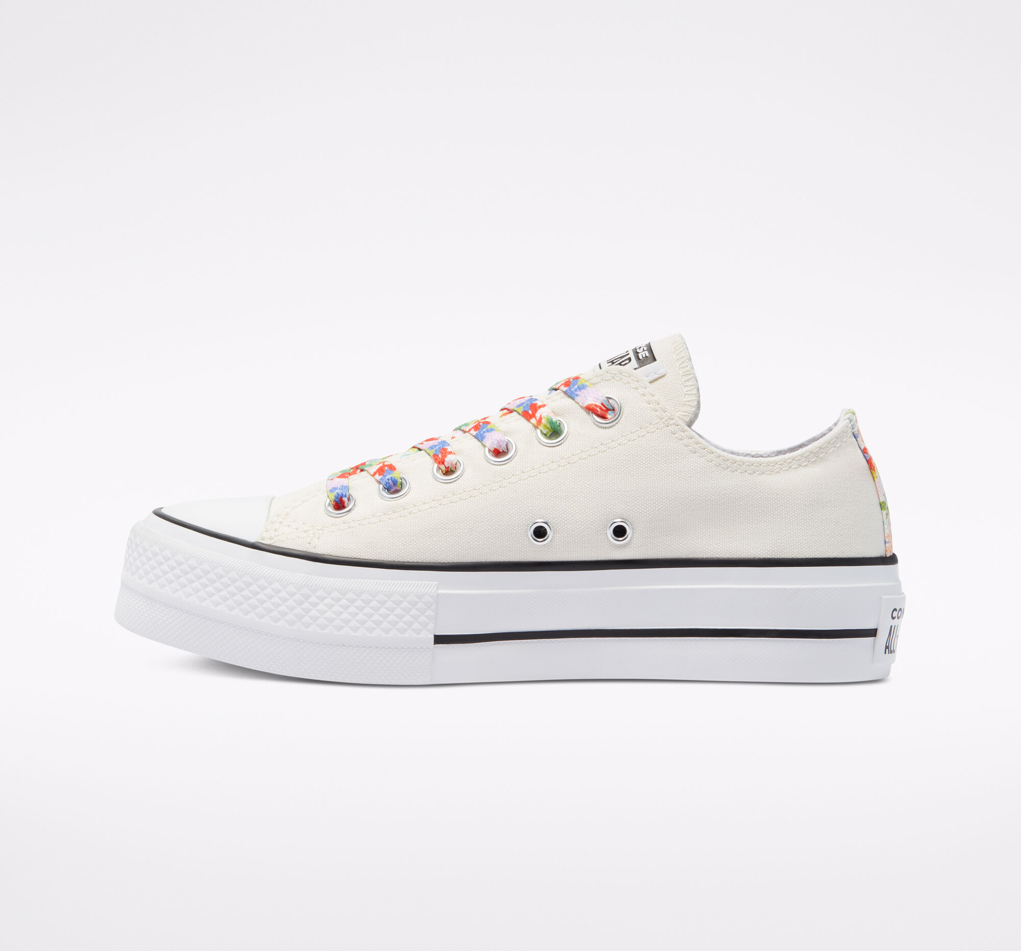 Chuck Taylor All Star Lift Platform Floral Print Women's Low-Top Shoe