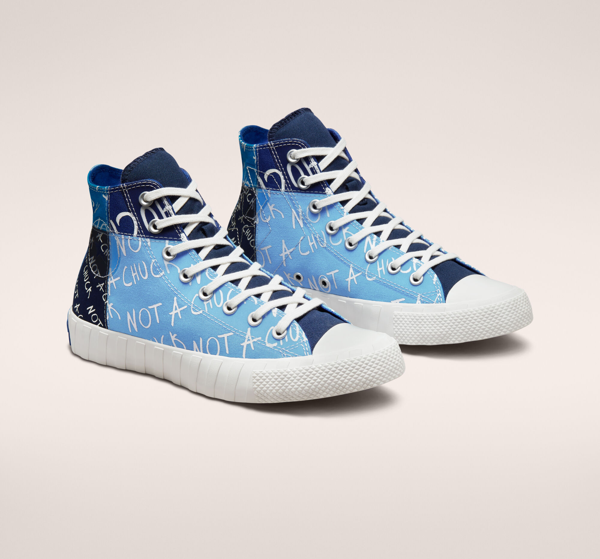 UNT1TL3D Patchwork Unisex High-Top Shoe. Converse.com