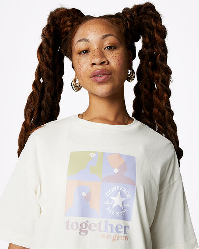 Together We Grow Boyfriend Crew Neck T-Shirt