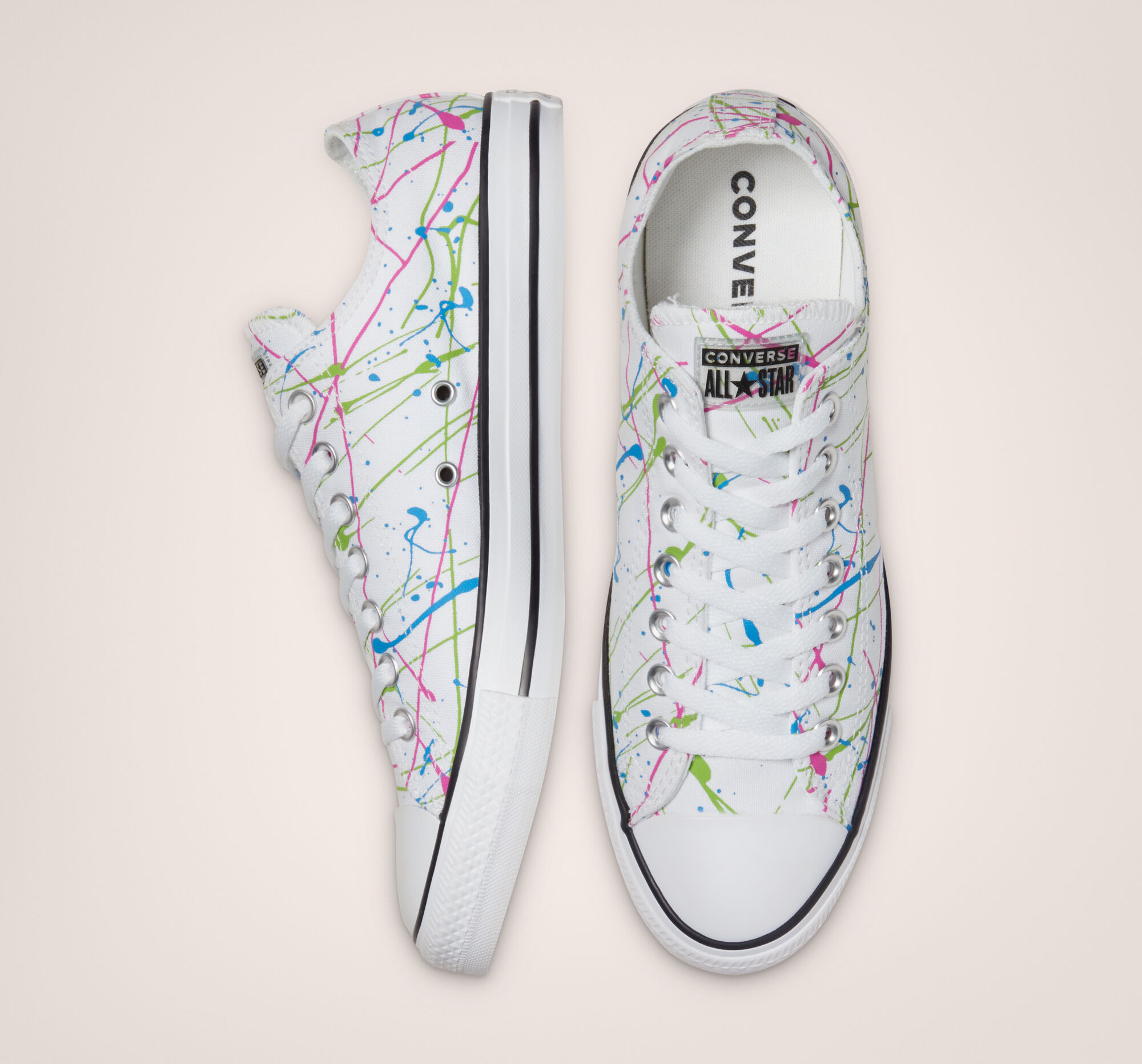 Chuck Taylor All Star Archive Paint Splatter Unisex Low-Top Shoe ...