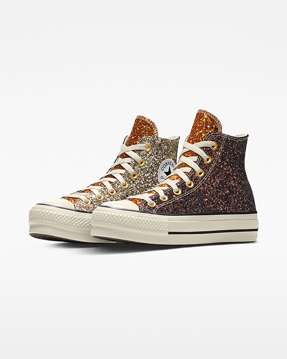 chuck taylor all star lift platform glitter drip | Chuck taylor all ...
