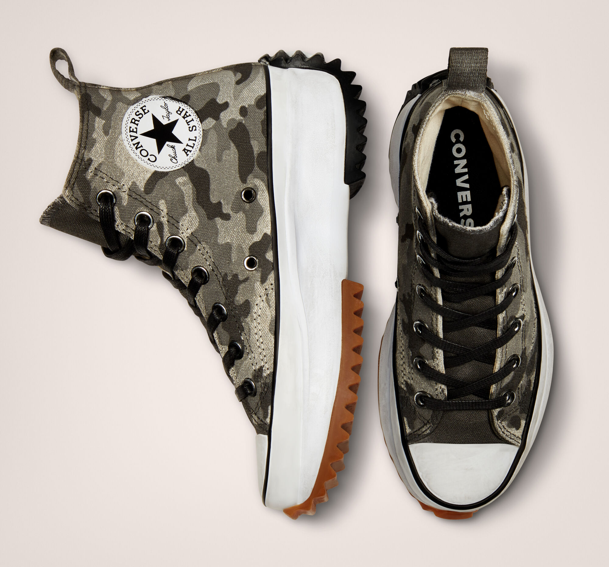 Run Star Hike Platform Laser Camo Unisex High-Top Shoe. Converse.com