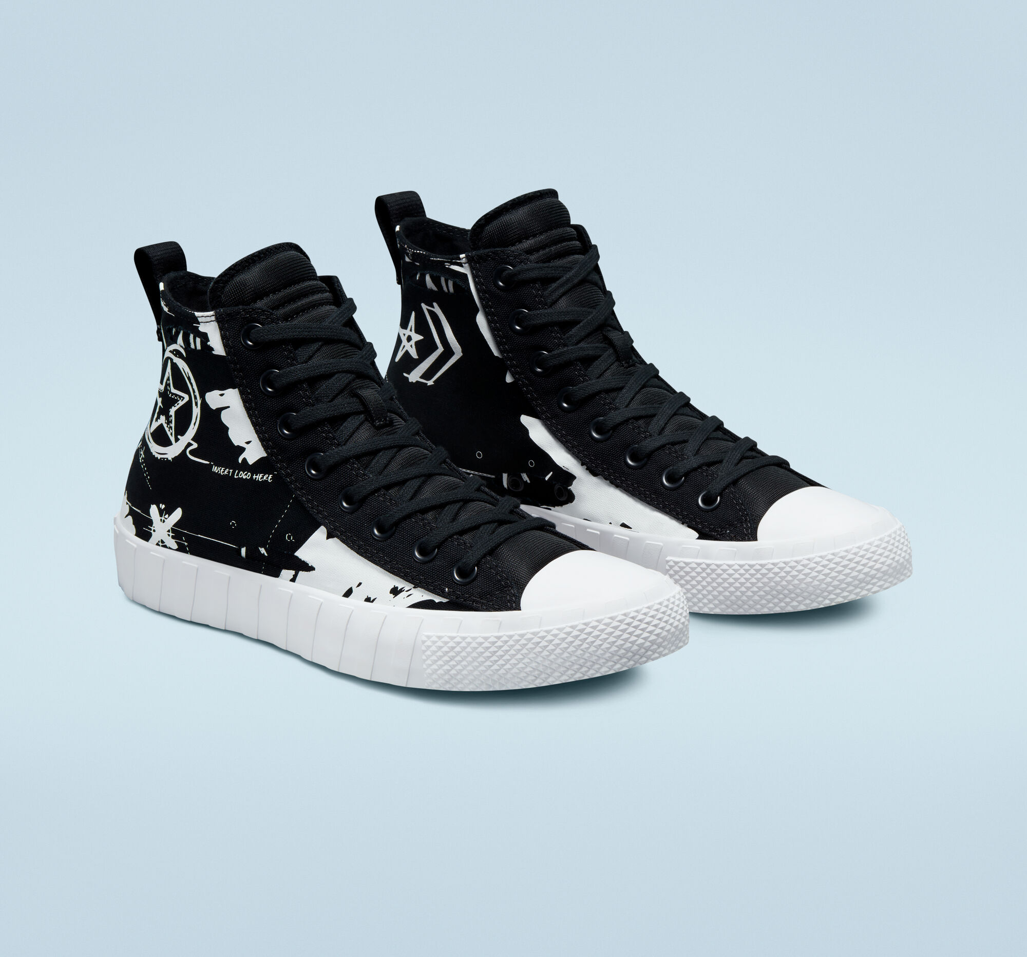 UNT1TL3D Script Unisex High-Top Shoe. Converse.com