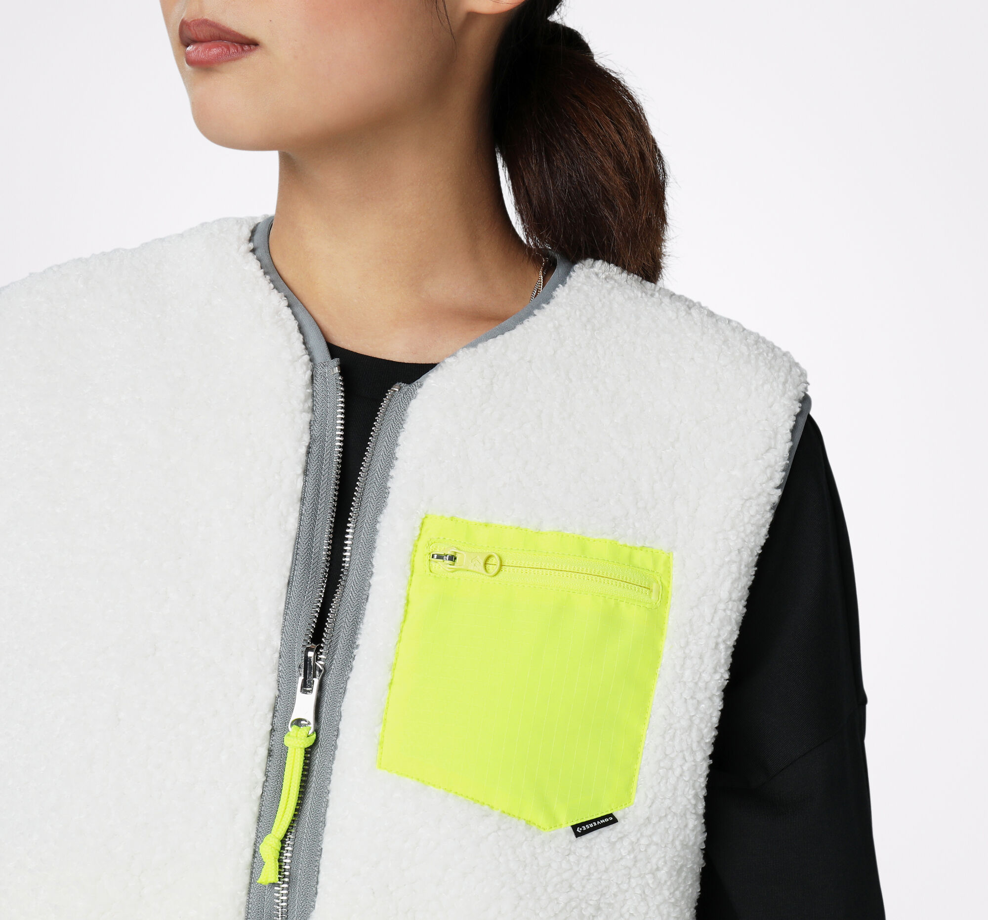 Sherpa Reversible Vest Women's Gilet. Converse.com