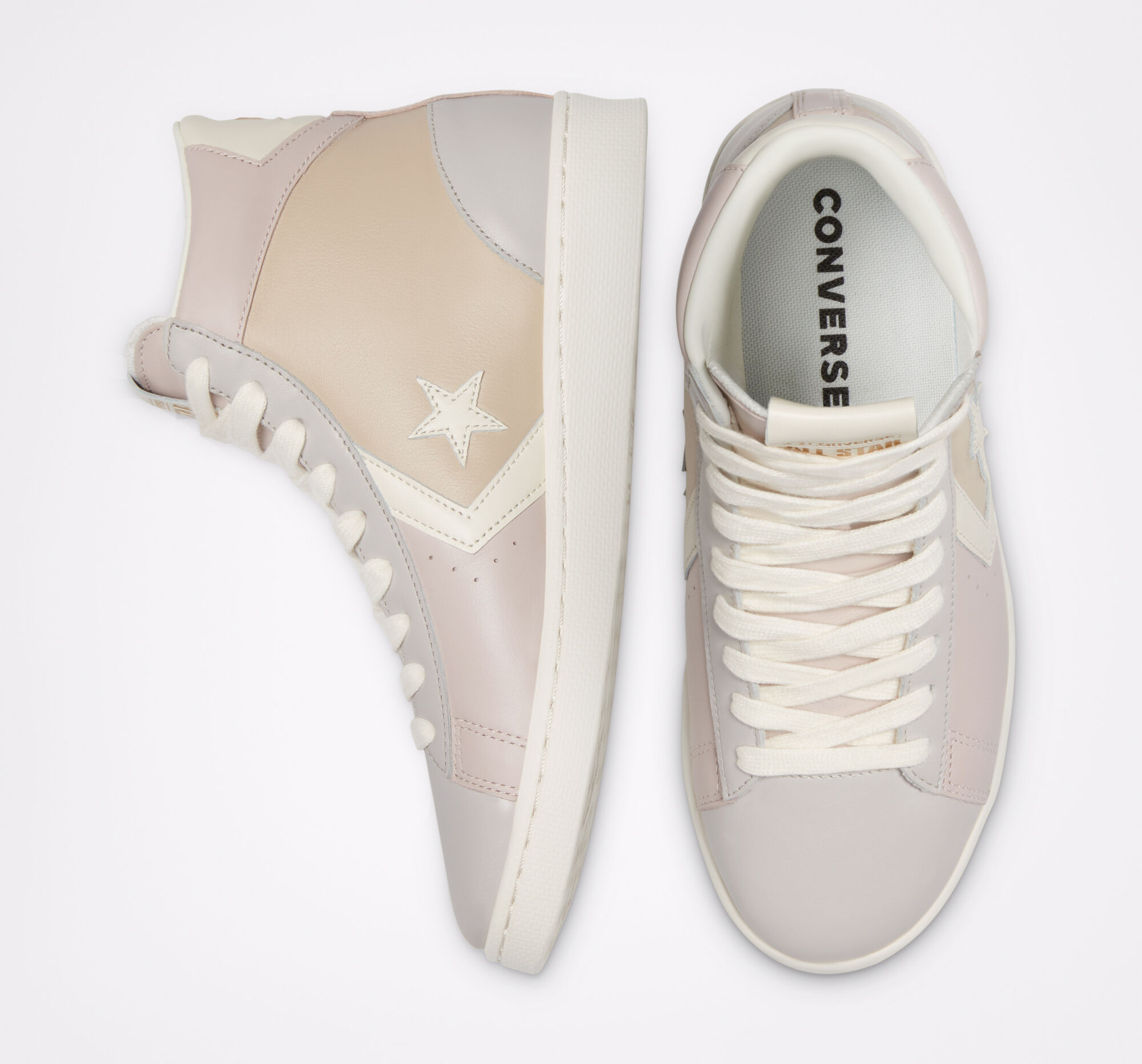 Pro Leather Neutral Tones Unisex High-Top Shoe. Converse.com