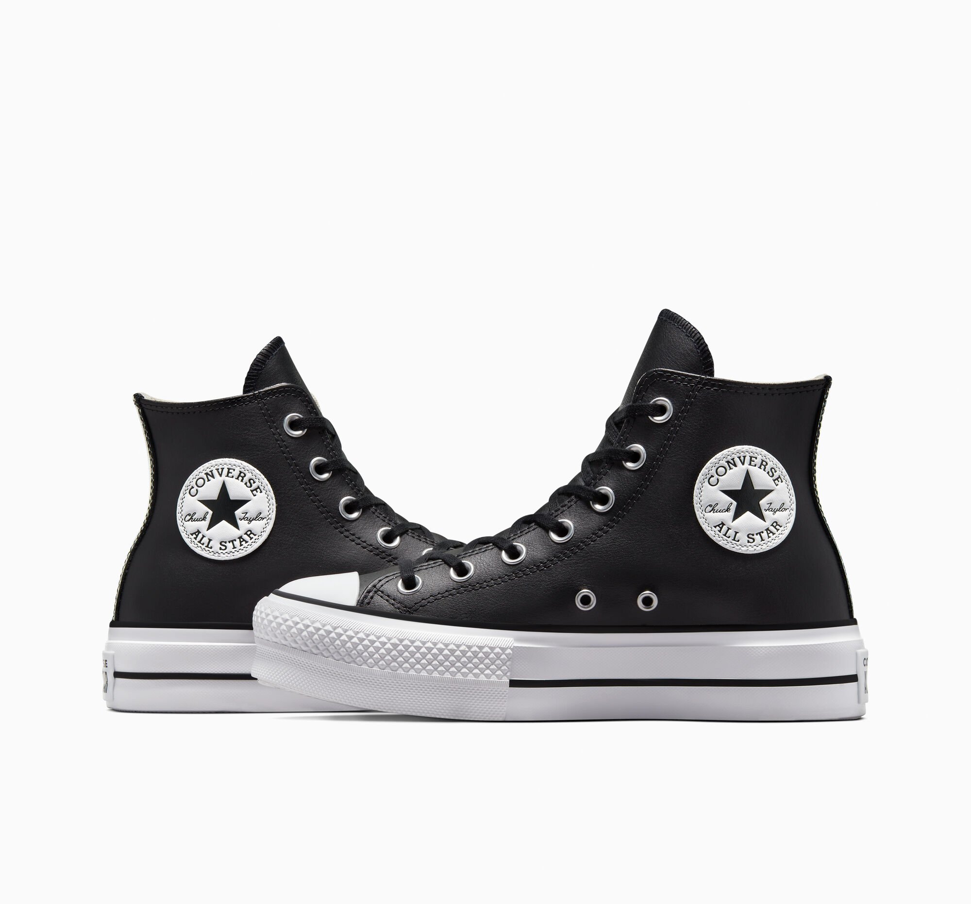Chuck Taylor All Star Lift Platform Leather Unisex High-Top Shoe ...