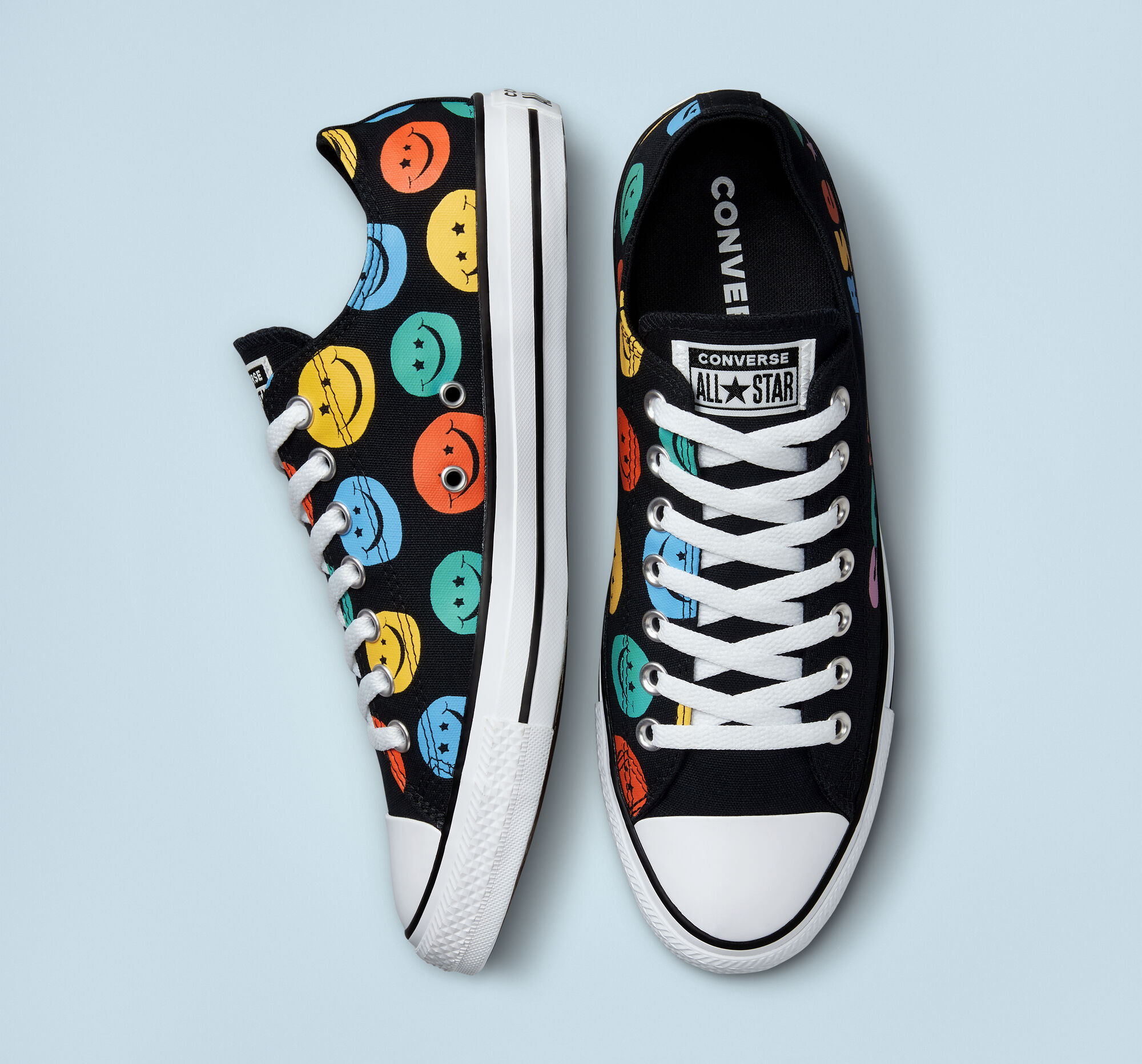 Chuck Taylor All Star Happy Faces Unisex Low-Top Shoe. Converse.com