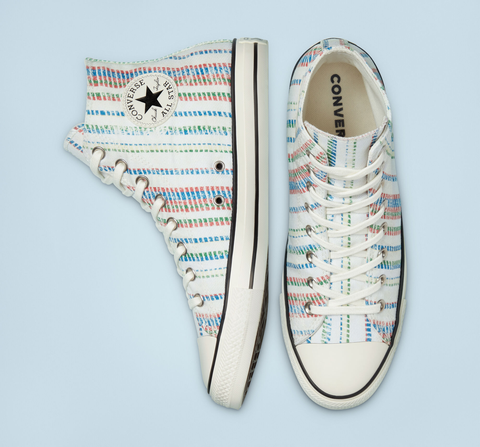 Chuck Taylor All Star Summer Stripes Unisex High-Top Shoe. Converse.com