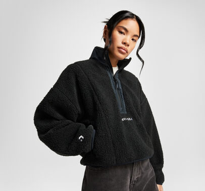 Sherpa Half Zip Top Women's