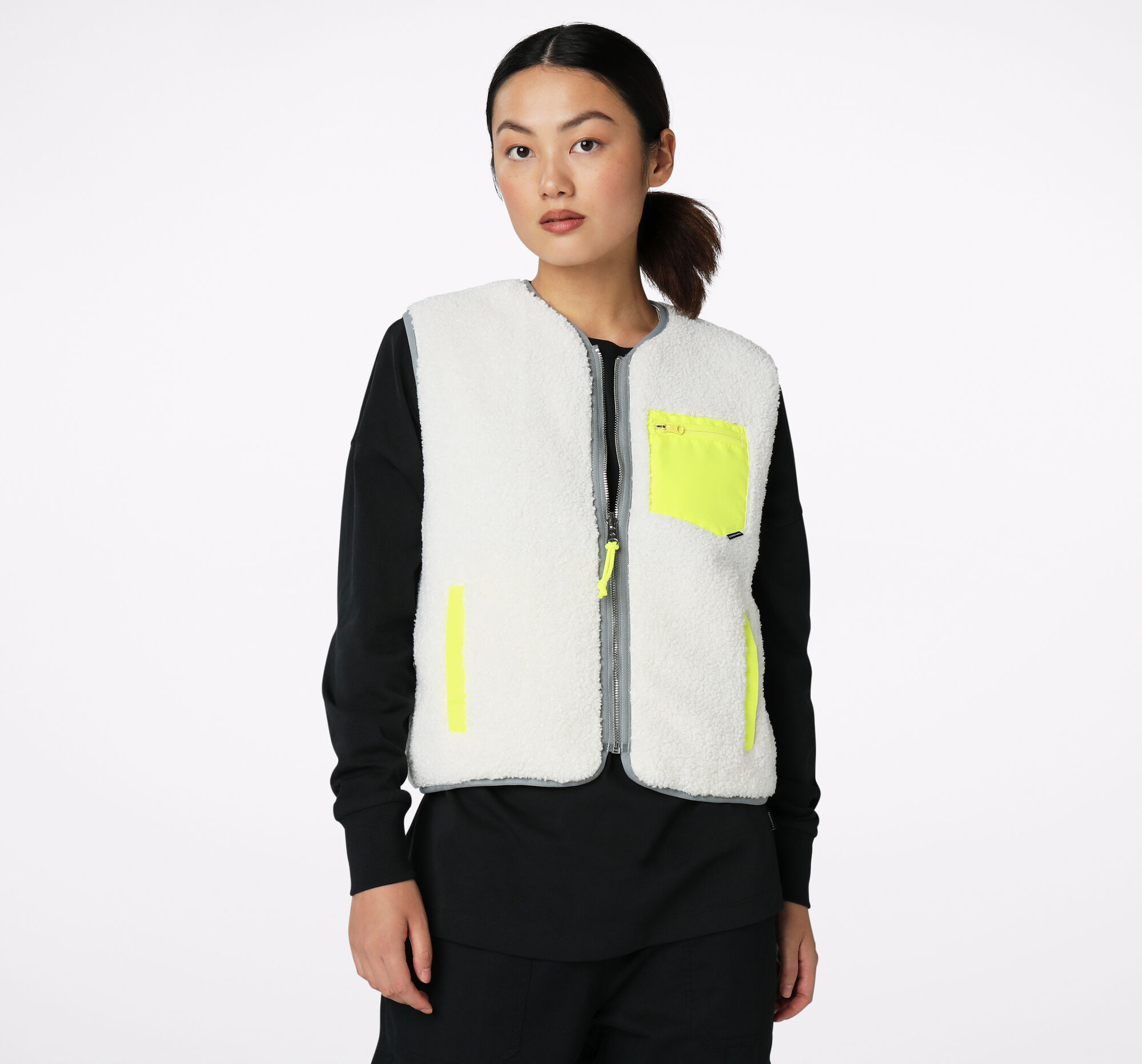 Sherpa Reversible Vest Women's Gilet. Converse.com