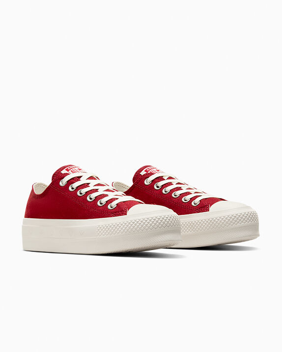 Zapatillas de plataforma rojas, burdeos y granates | Converse ES