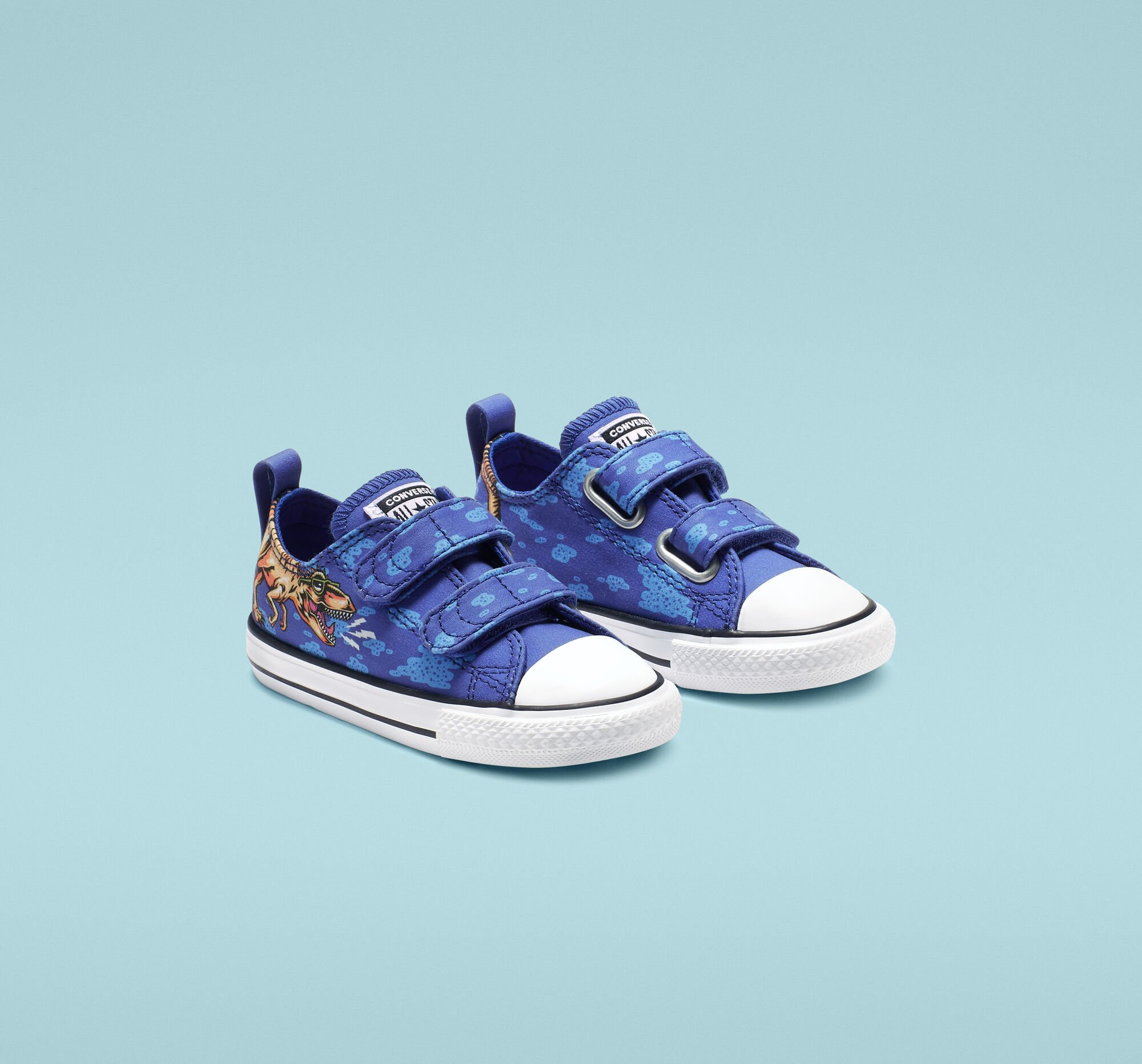 Chuck Taylor All Star Dino’s Beach Party Hook and Loop Low Top Toddler ...