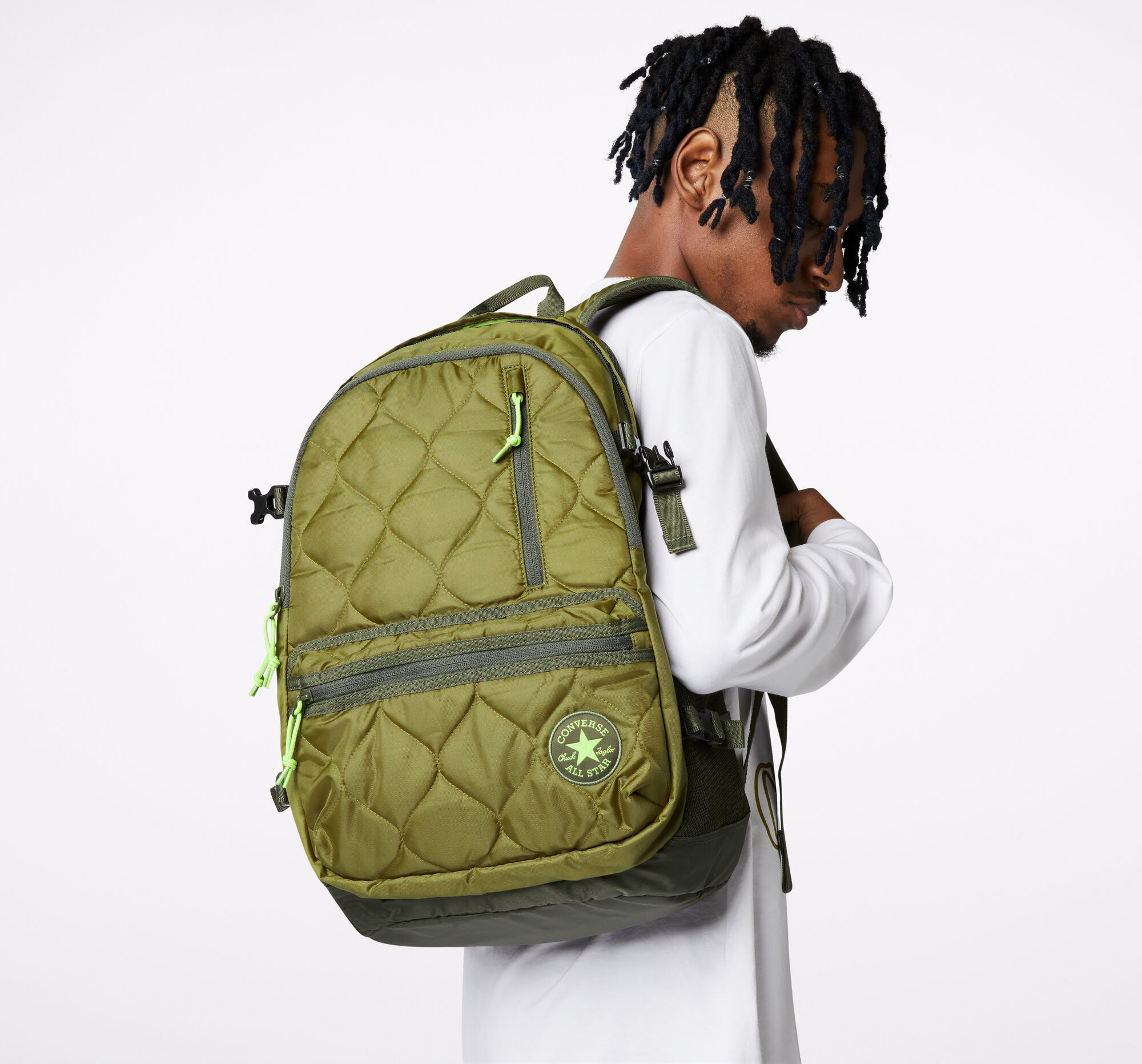 Quilted Straight Edge Backpack Unisex Backpack. Converse.com