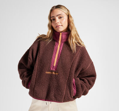 Sherpa Half Zip Top Women's