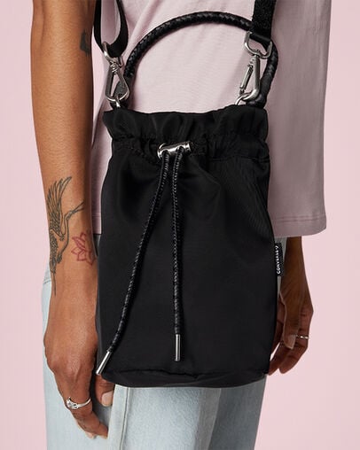 Satin Mini Bucket Bag
