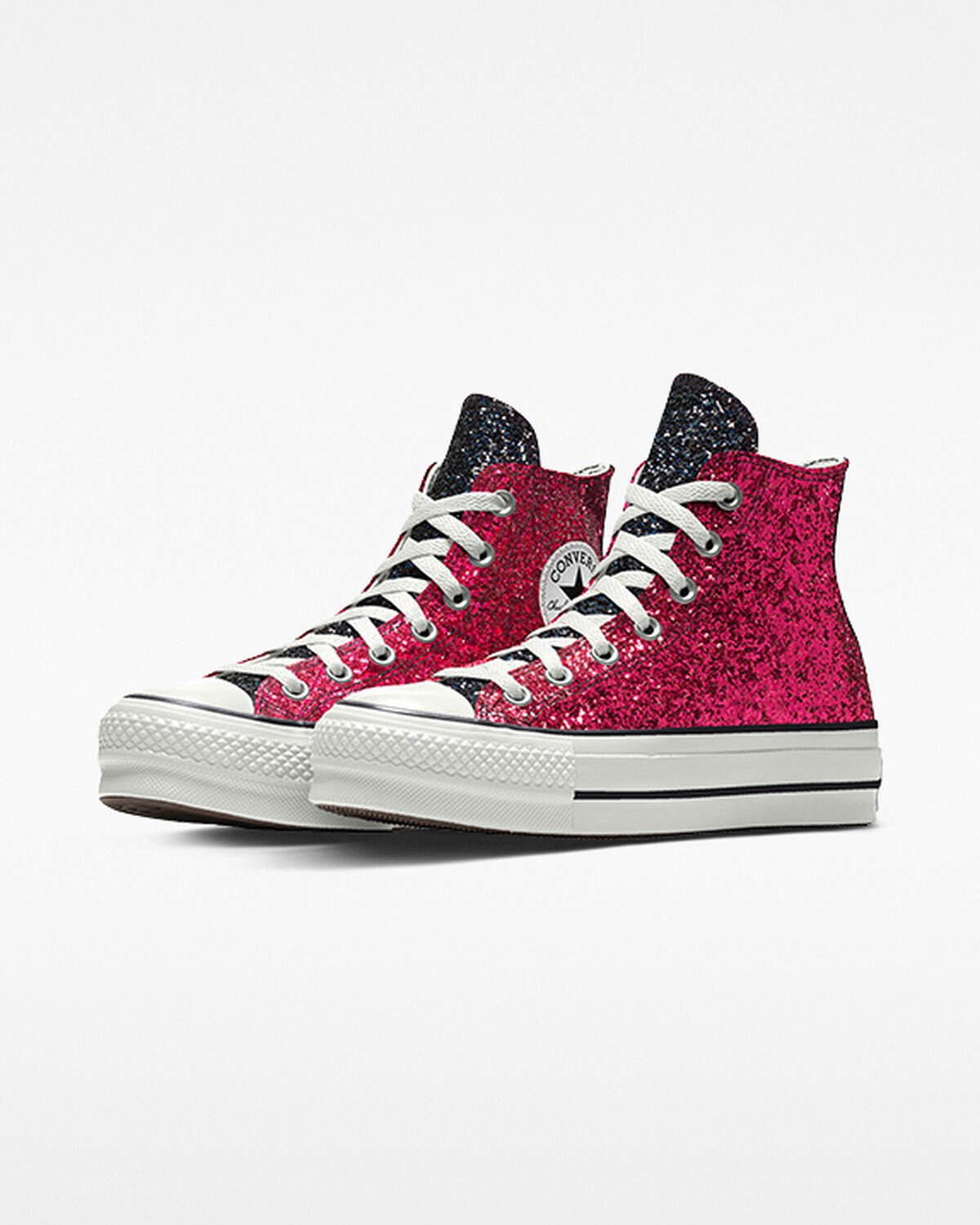 chuck taylor all star lift platform glitter drip | Chuck taylor all ...
