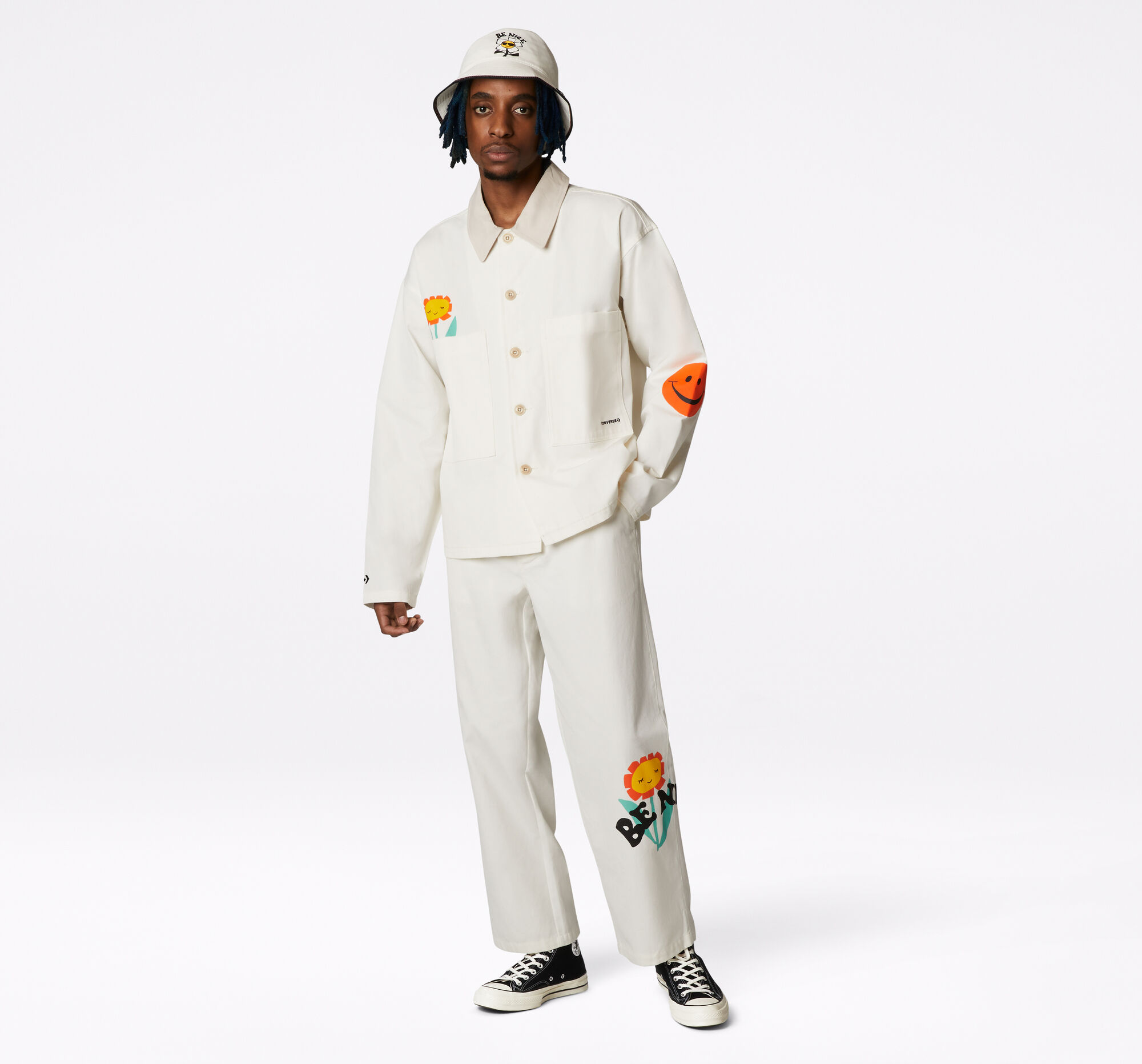 Much Love Double Pleat Chino Pant Men's Trousers. Converse.com