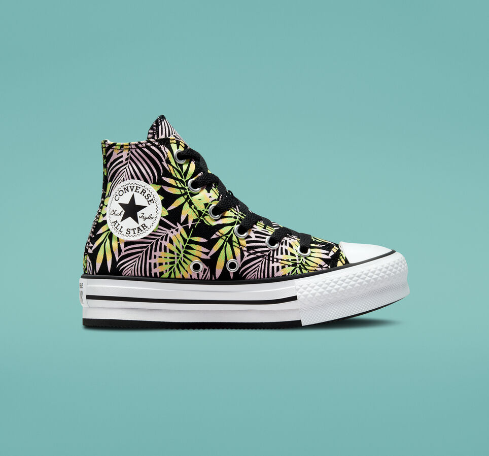 Converse Chuck Taylor All Star EVA Lift Platform Bright Plants ...