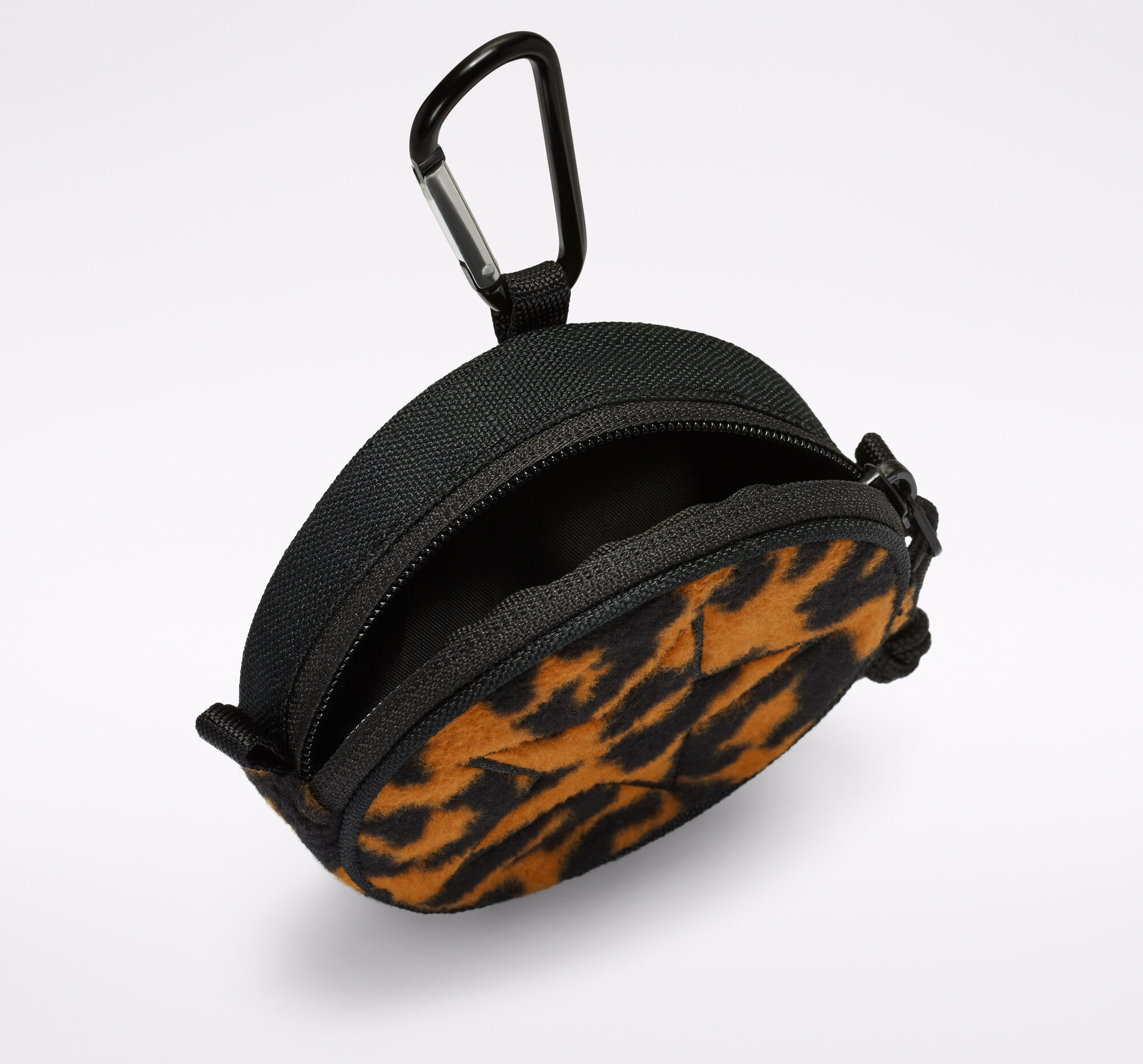 Leopard Fleece Circle Utility Pouch
