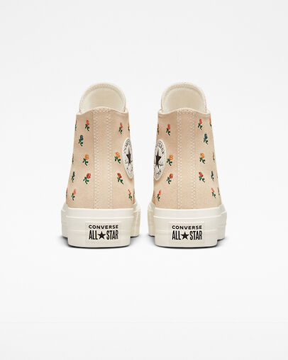 Chuck Taylor All Star Lift Platform Embroidered Roses Women's ...