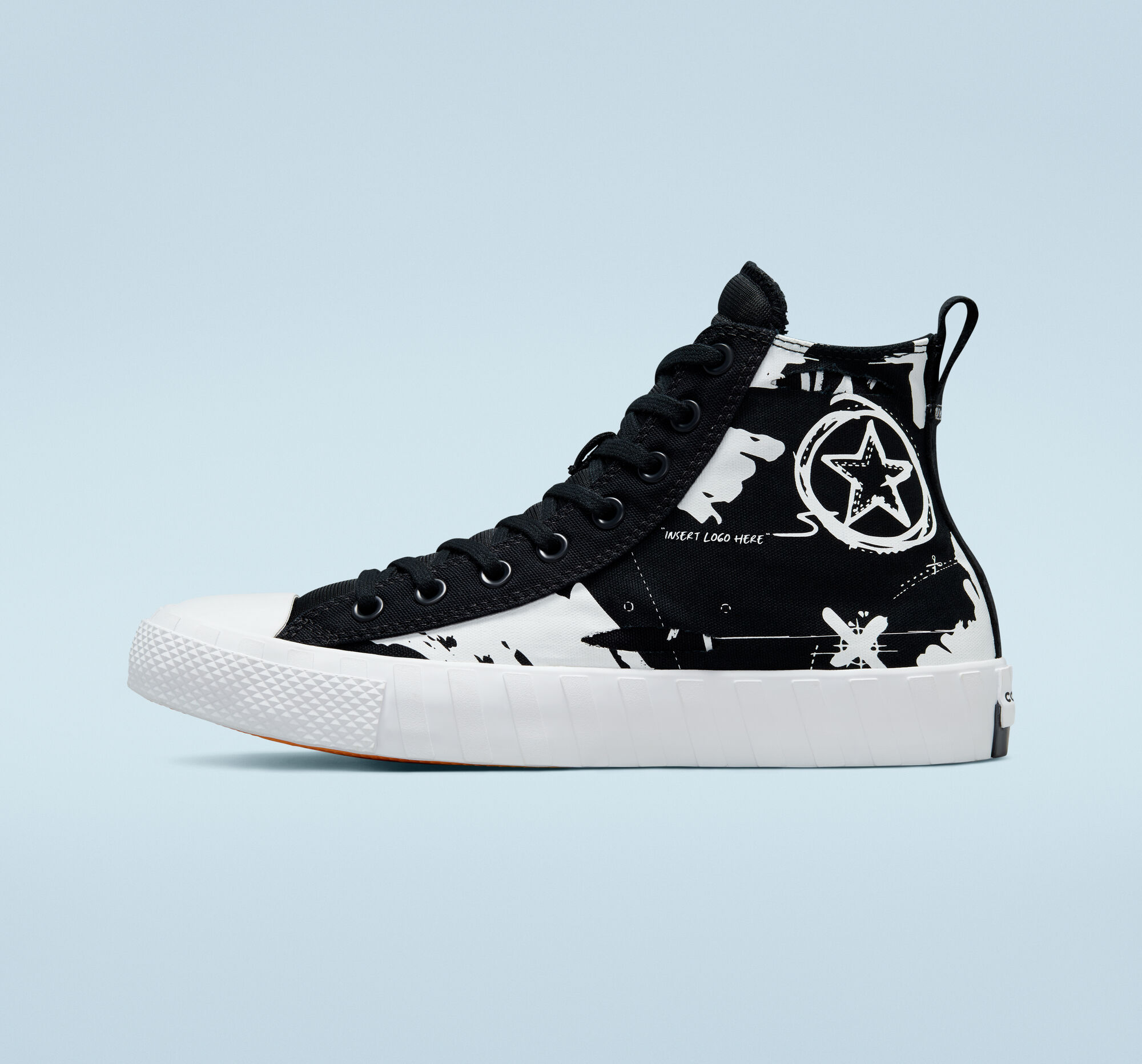 UNT1TL3D Script Unisex High-Top Shoe. Converse.com