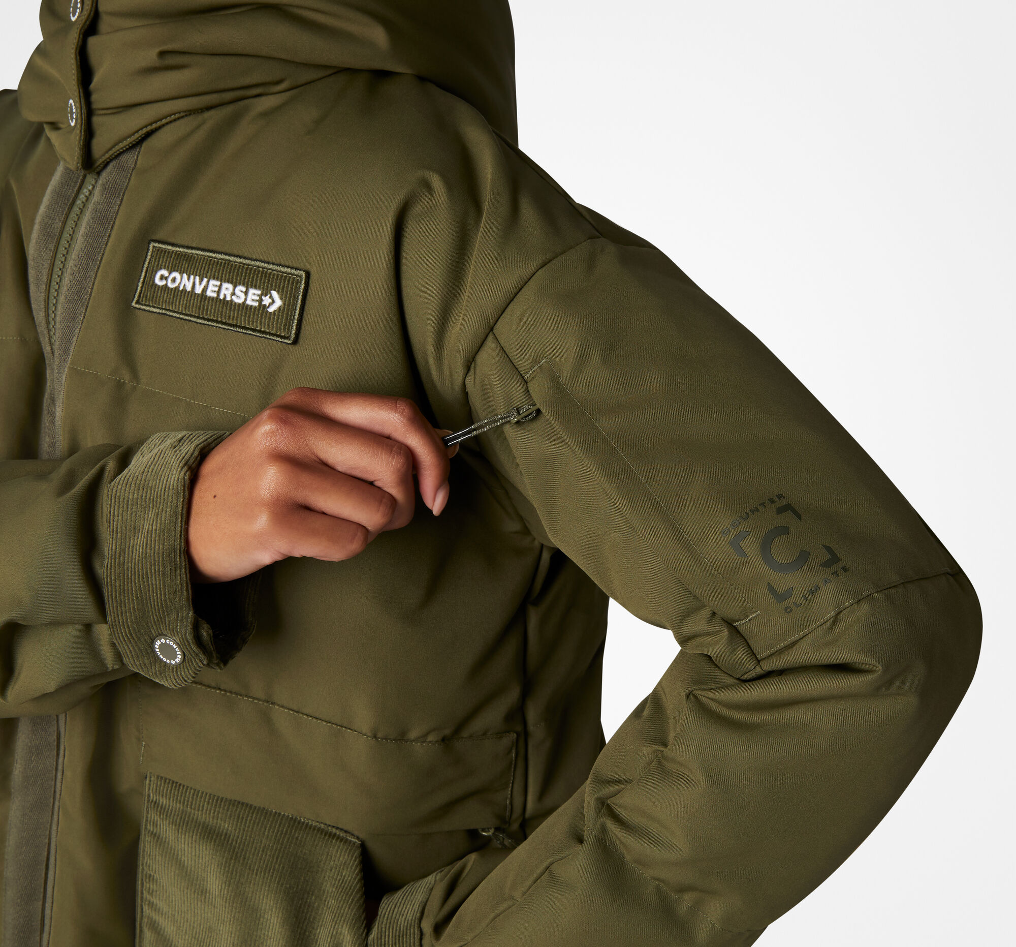 Counter Climate Long Down Jacket Womens . Converse.com