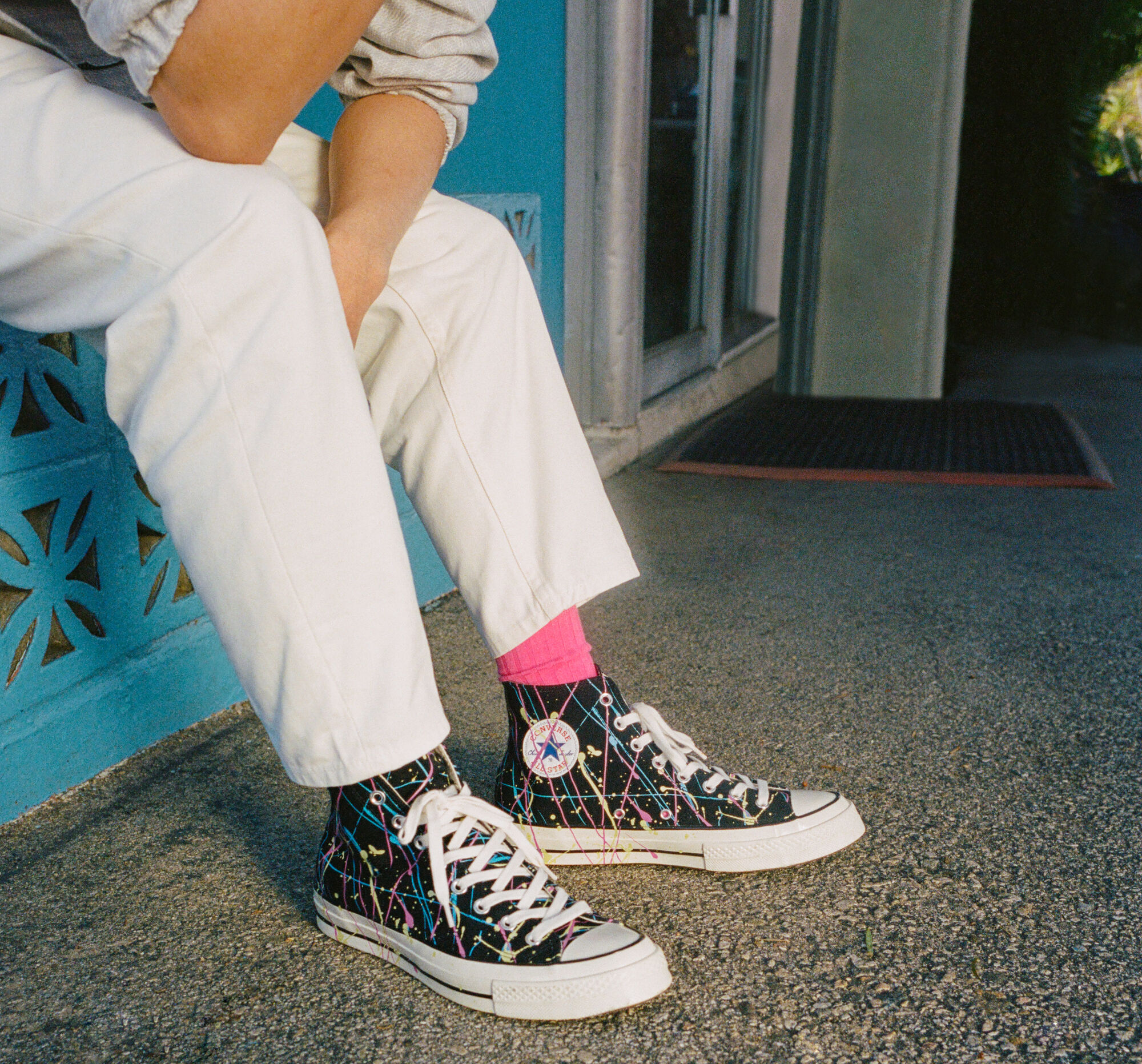 Chuck 70 Archive Paint Splatter Unisex High-Top Shoe. Converse.com