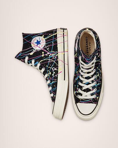 Black And White With Color Splash Converse