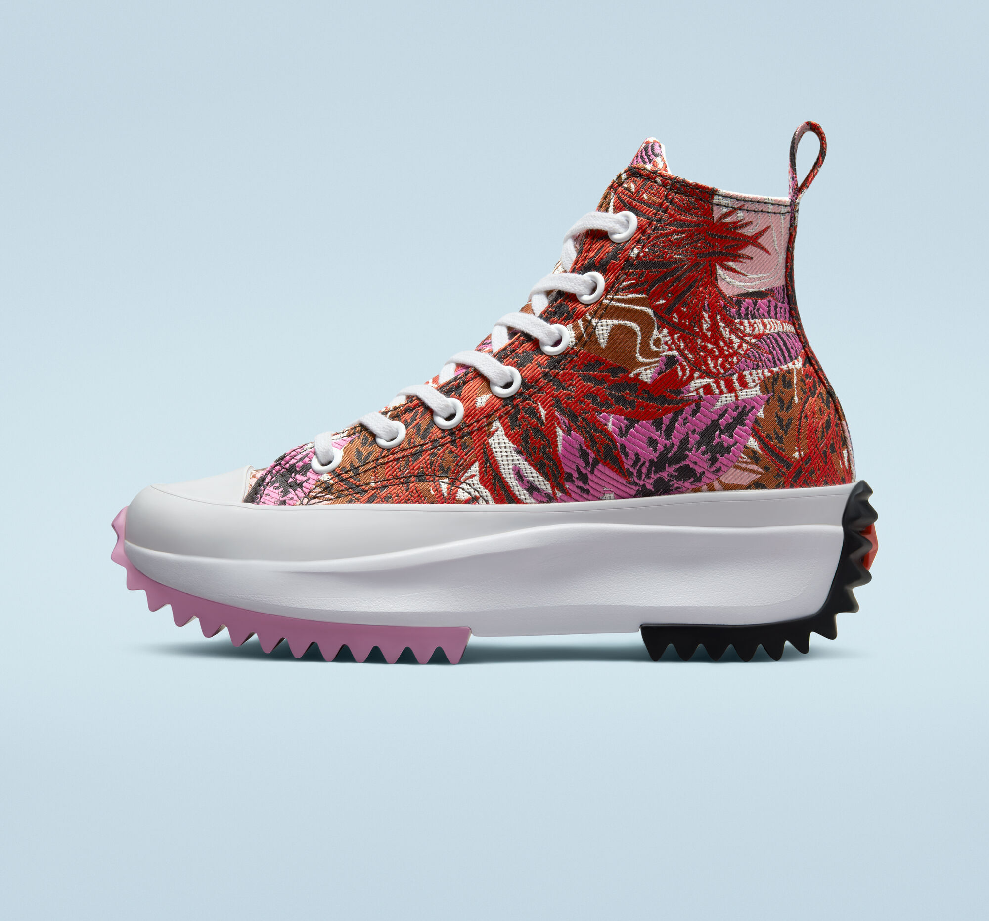 Run Star Hike Platform Tropical Florals Unisex High-Top Shoe. Converse.com