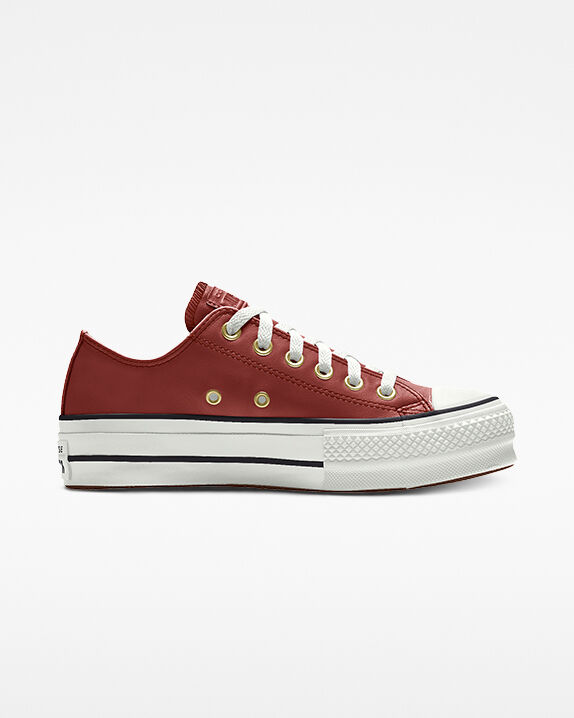 Burgundy Converse Low Tops