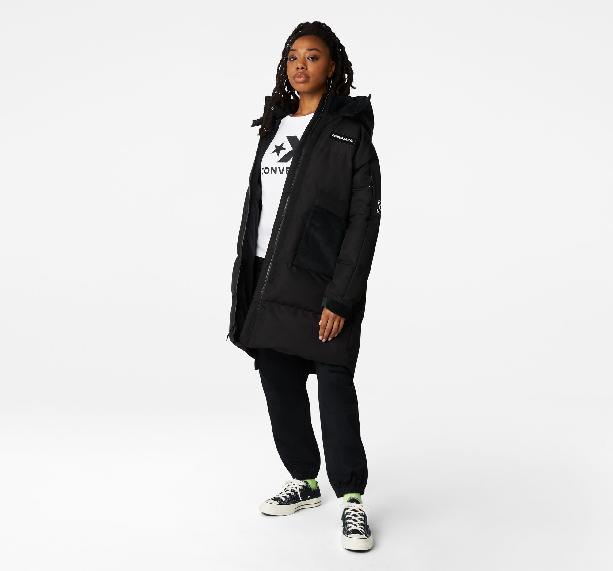 Counter Climate Long Down Jacket Women's Jacket. Converse.com