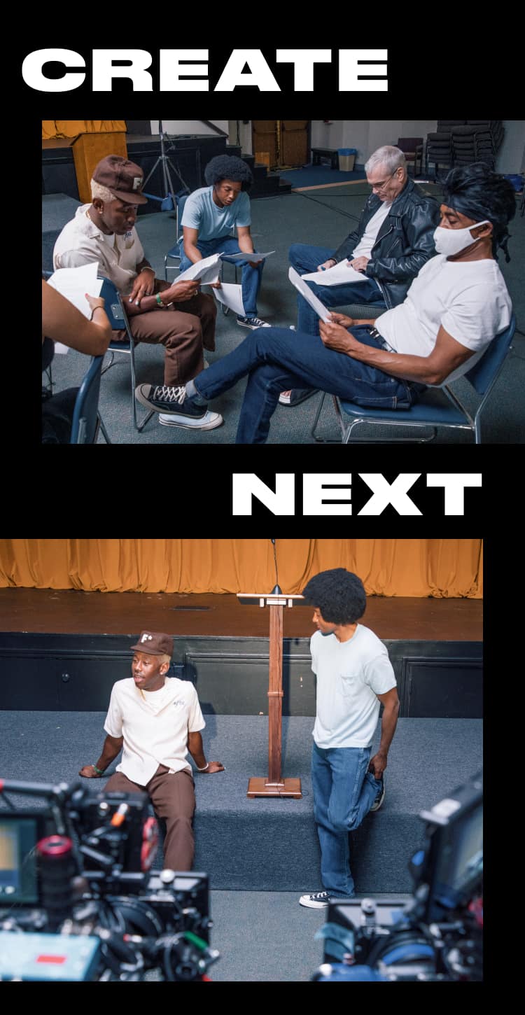 Tyler, The Creator's Create Next. Converse.com