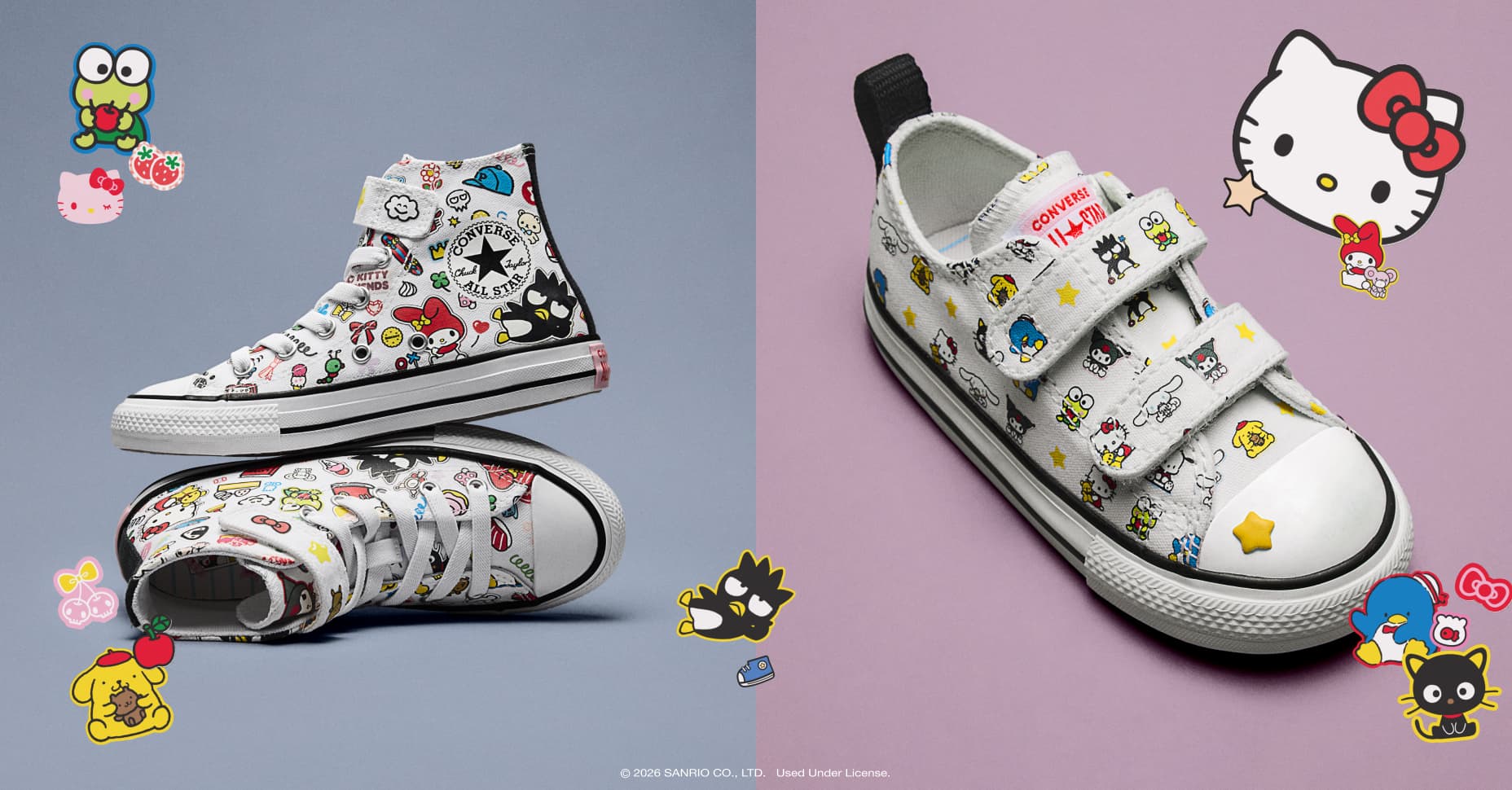 Converse x Hello Kitty And Friends Chuck Taylor All Star Easy-On BFFS ...