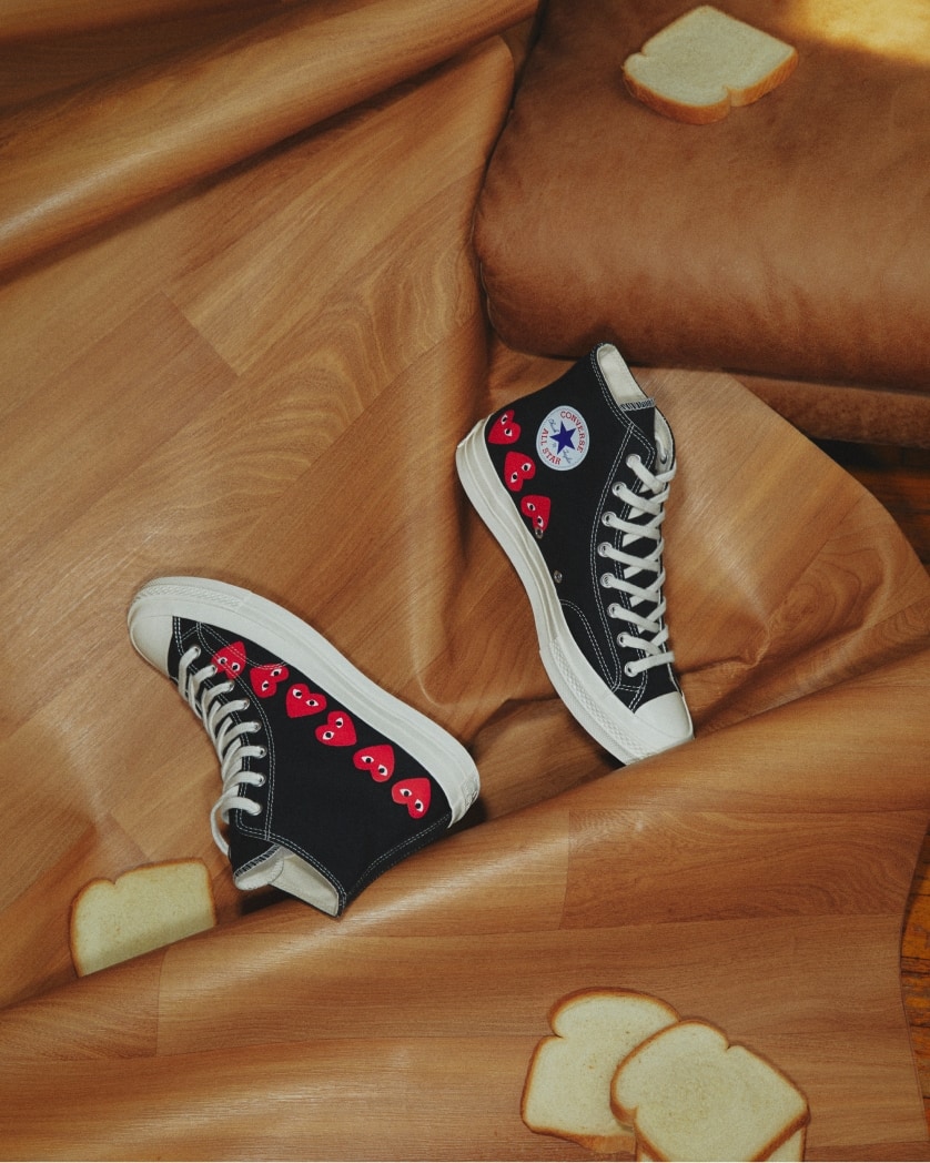 Converse x PLAY Comme des Garçons Chuck 70 Multi Heart Unisex High Top ...